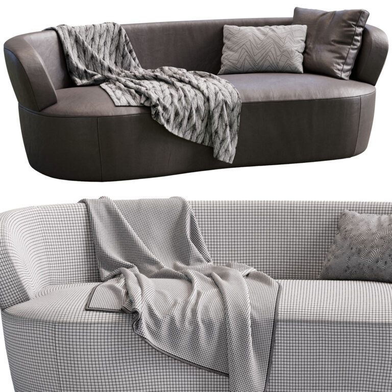 Sofa Joseph By Meridiani (347226) 3D model - Download 3D model Sofa ...