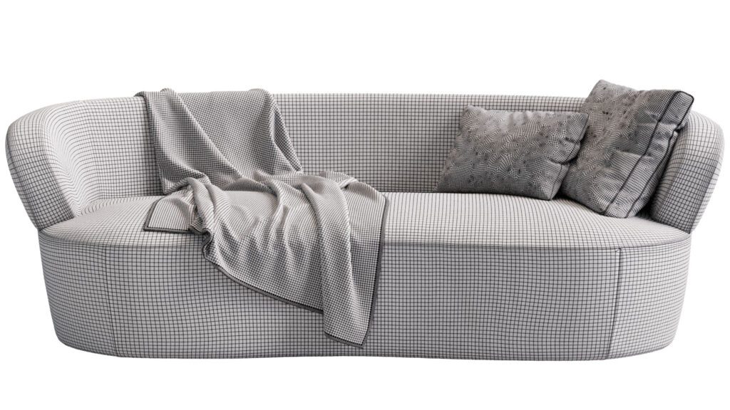 Sofa Joseph By Meridiani (347226) 3D model - Download 3D model Sofa ...