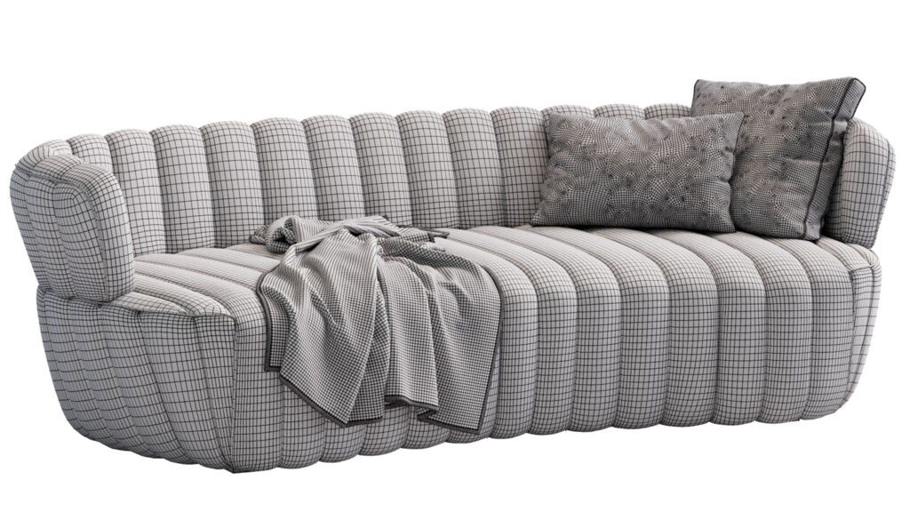Sofa Joseph By Meridiani (347227) 3D model - Download 3D model Sofa ...