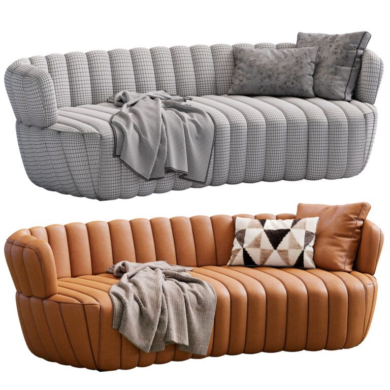Sofa Joseph By Meridiani (347227) 3D model - Download 3D model Sofa ...