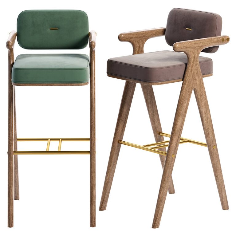BERNARD BAR CHAIR (347244) 3D model - Download 3D model BERNARD BAR ...