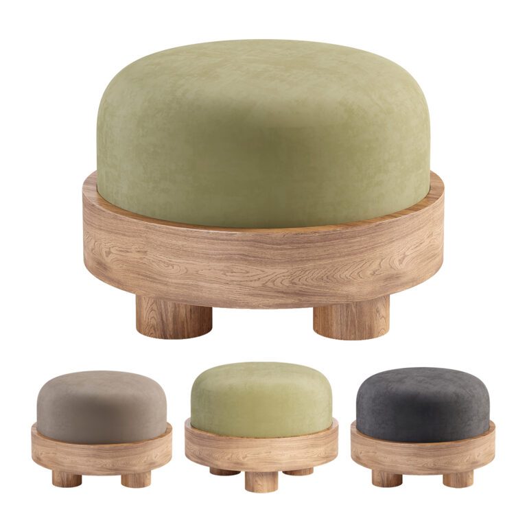 Ottoman Minimalist (347291) 3D model - Download 3D model Ottoman ...
