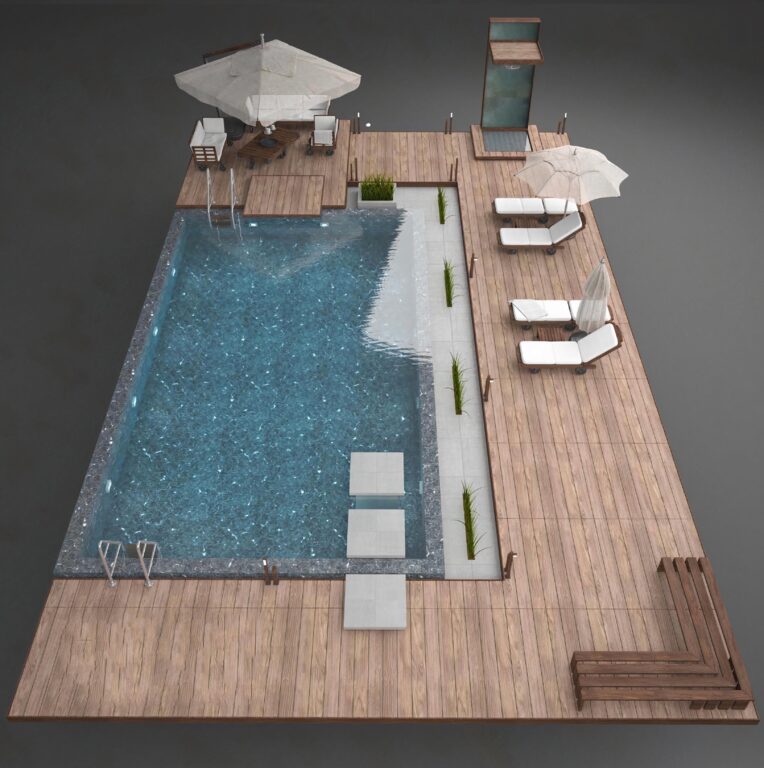 Swimming Pool Equipment Low (347807) 3D model - Download 3D model ...
