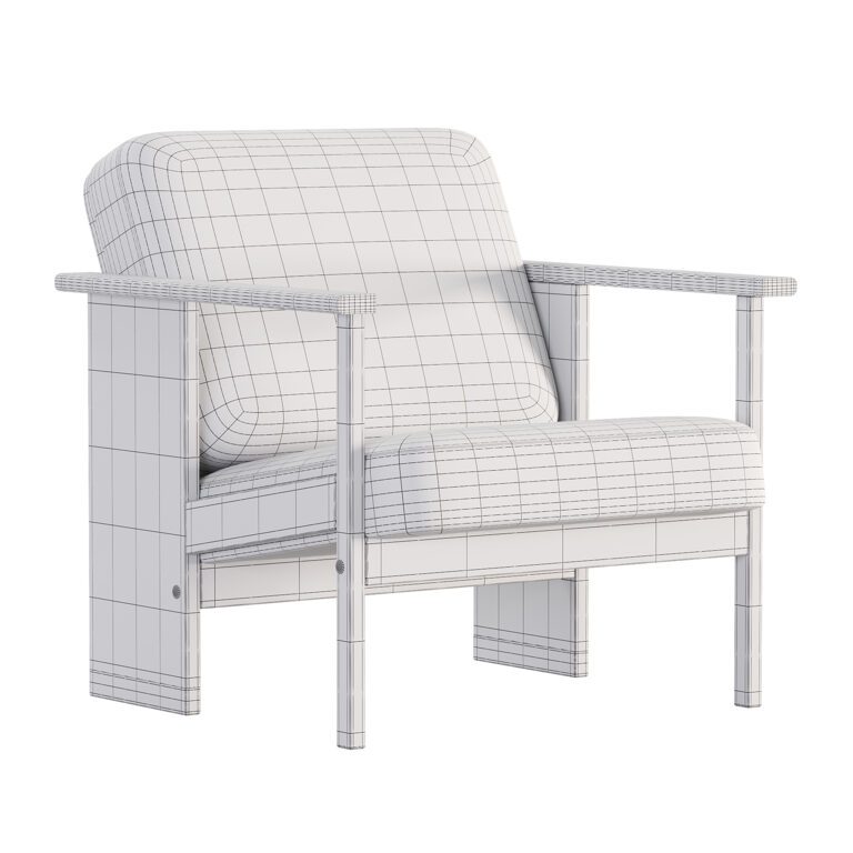 Block Lounge Chair Form & Refine (347971) 3D model - Download 3D model ...