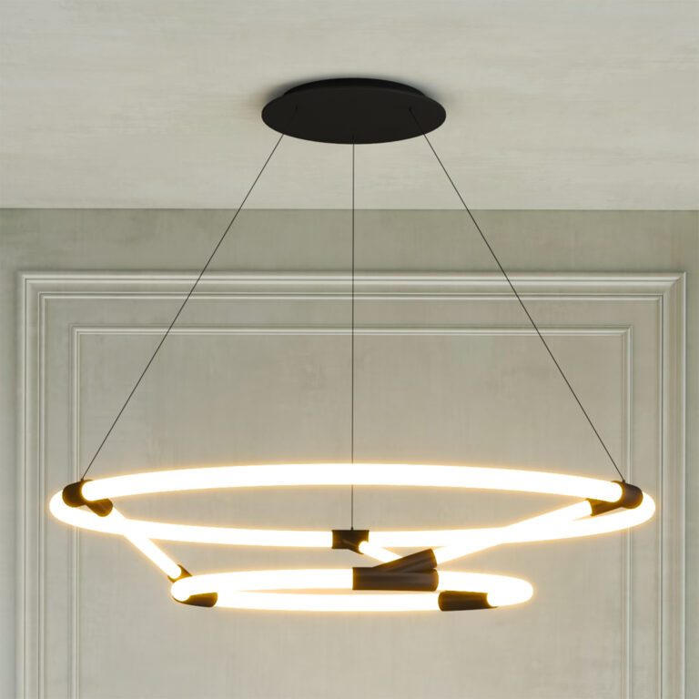 Chicago Loop LED chandelier (348147) 3D model - Download 3D model ...