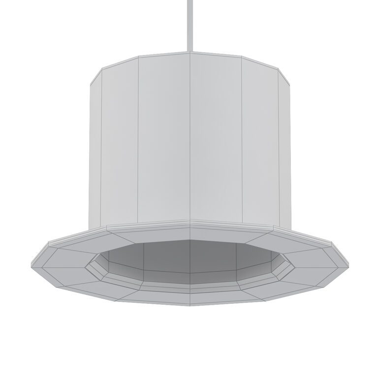 Pendant Lamp Banker Bowler Hat (348271) 3D model - Download 3D model ...
