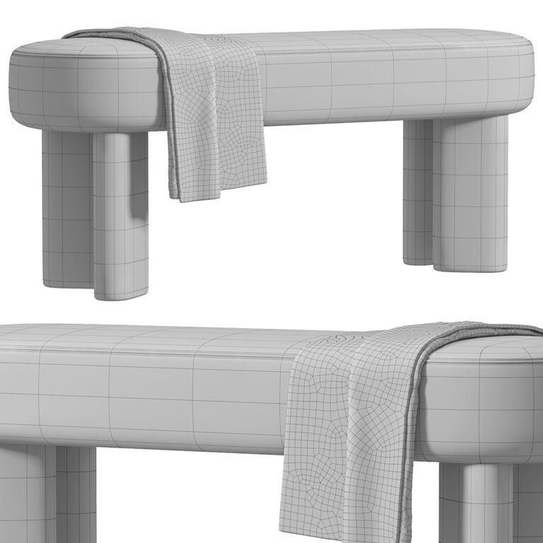 Charlie Bench By Sofacompany (348630) 3D model - Download 3D model ...