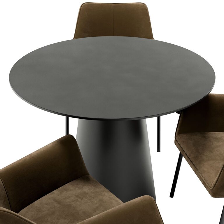 Bess dining armchair and Alcor table (348752) 3D model - Download 3D ...
