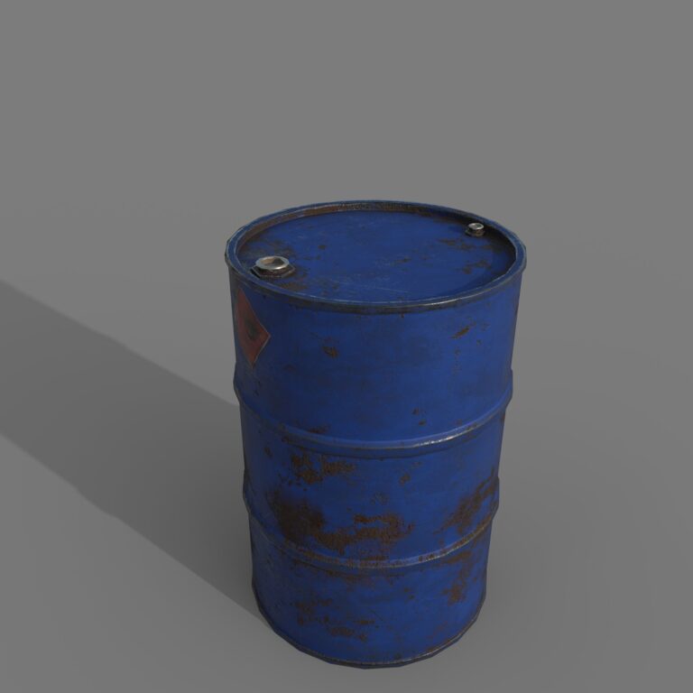 Barrel blue rust (348786) 3D model - Download 3D model Barrel blue rust ...