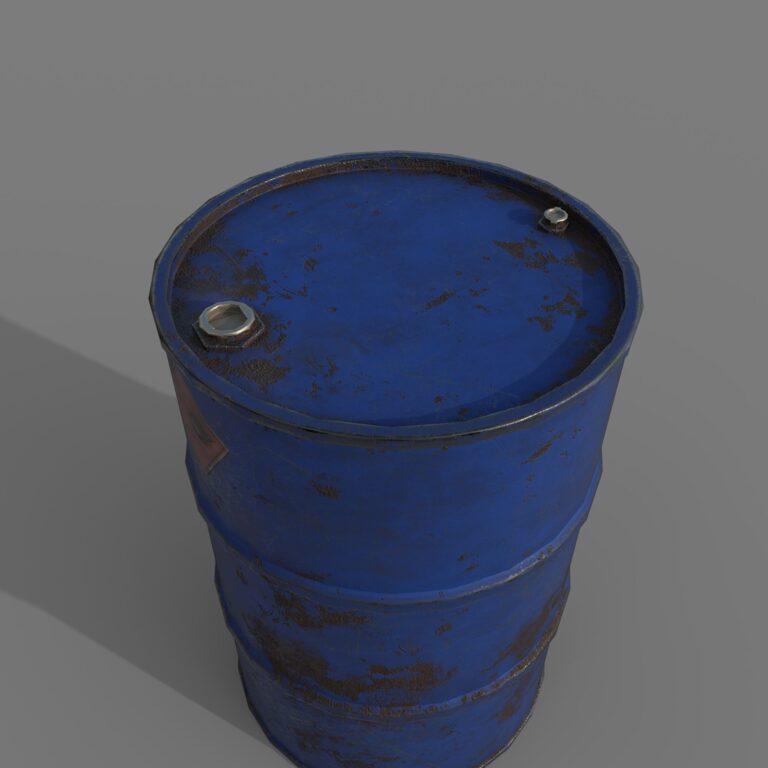 Barrel blue rust (348786) 3D model - Download 3D model Barrel blue rust ...