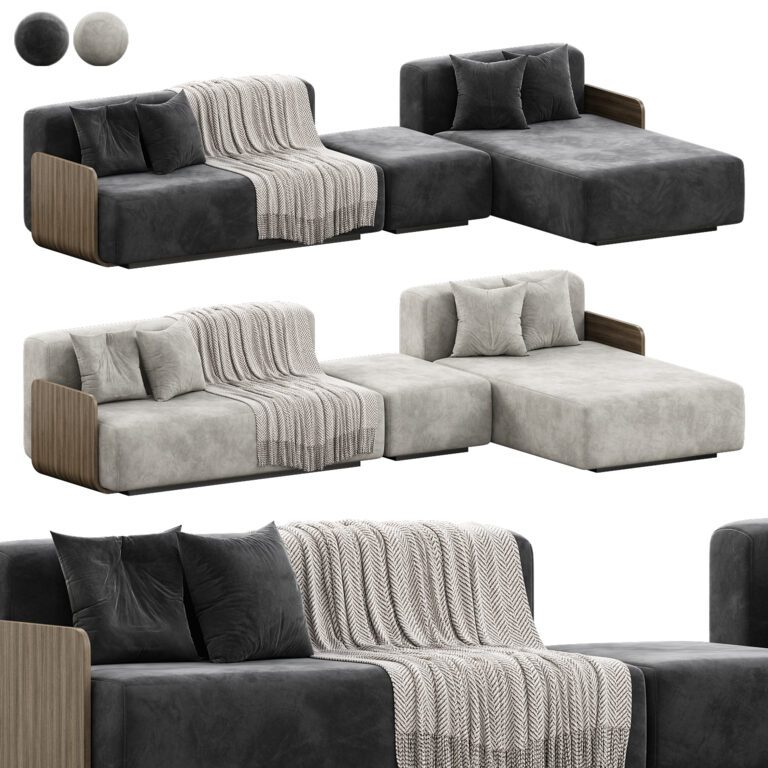 Klaster Sofa by Prostoria (348787) 3D model - Download 3D model Klaster ...