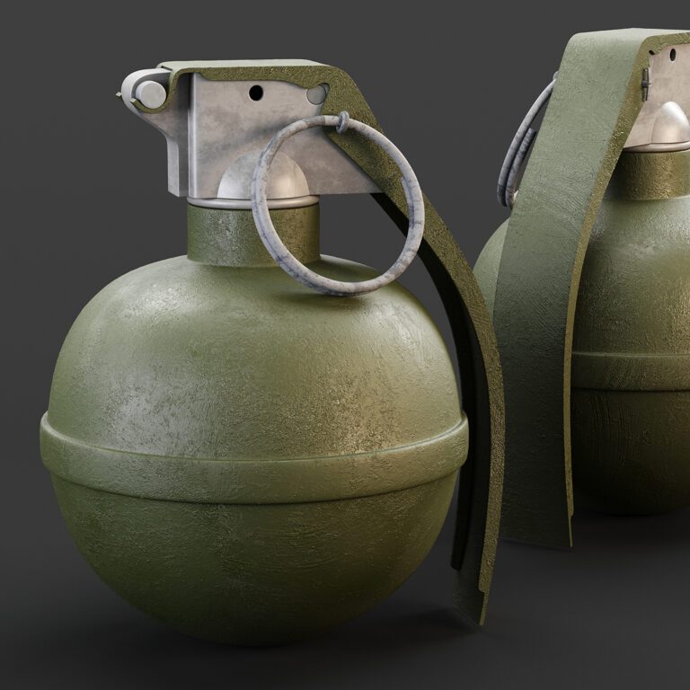 Grenade M67 (349458) 3D model - Download 3D model Grenade M67 (349458 ...