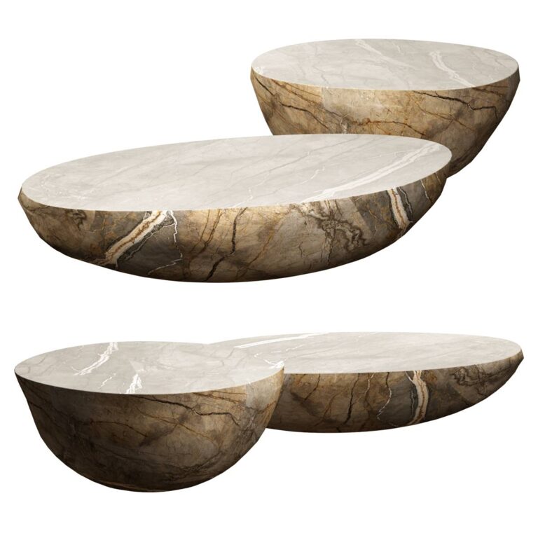 Stone coffee tables (349609) 3D model - Download 3D model Stone coffee ...