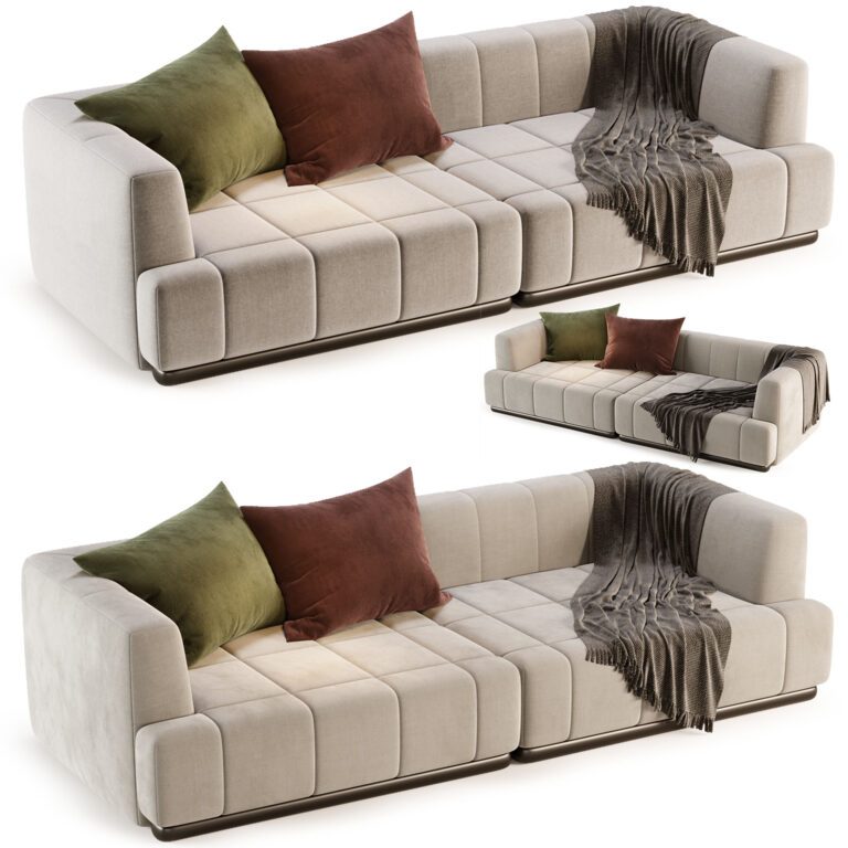 QUILTON CONTRAST COMBINATION 1 By Hay sofa (349621) 3D model - Download ...
