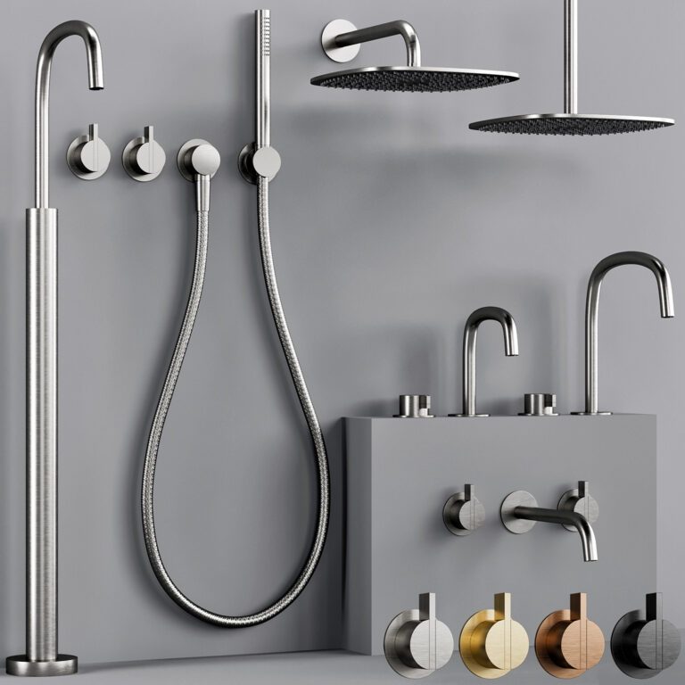 COCOON PB bathroom faucet set (349790) 3D model - Download 3D model ...