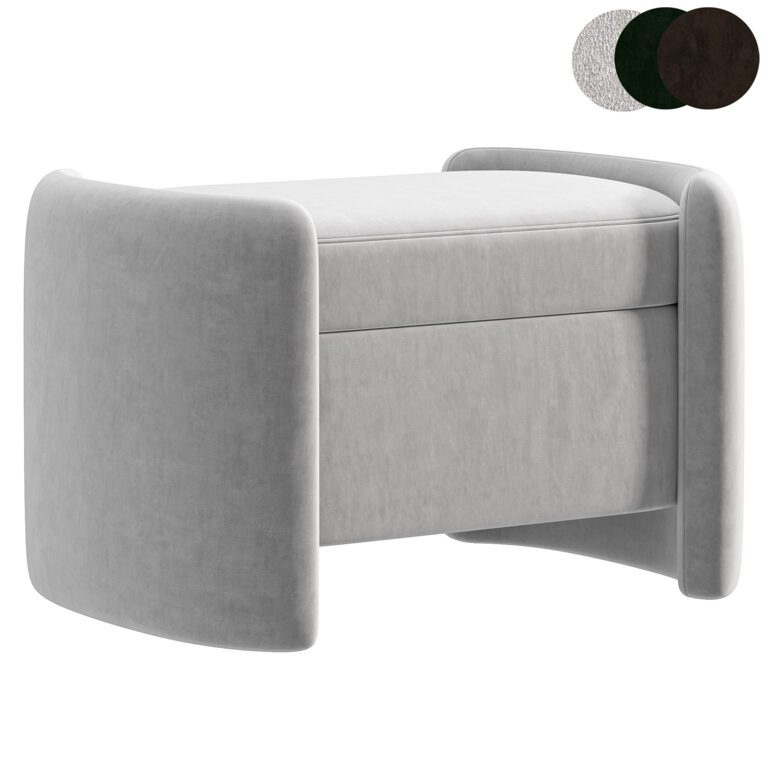 Ottoman Storage By Crateand Barrel (350138) 3D model - Download 3D ...