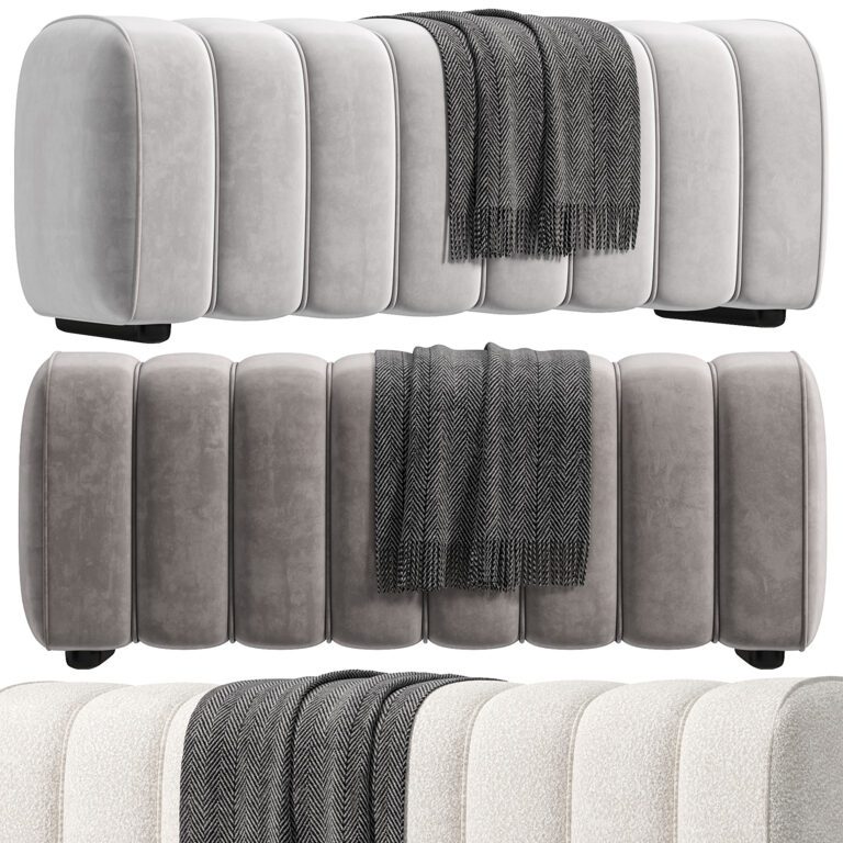 Bench Studio Boucle By Norr11 (350144) 3D model - Download 3D model ...
