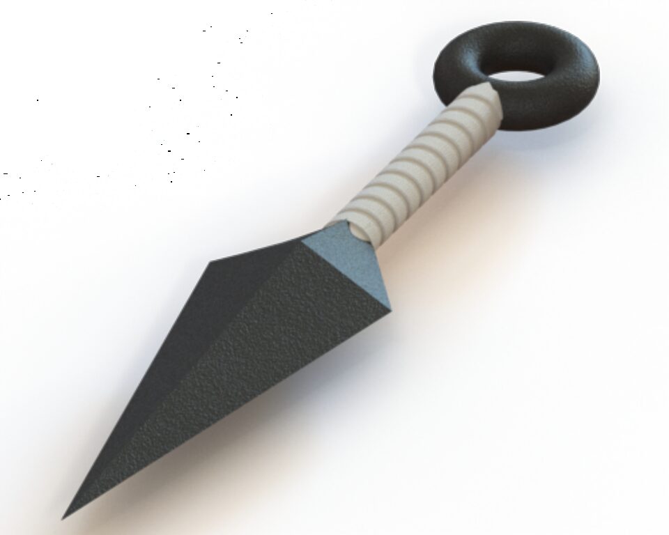 KUNAI FROM ANIME NARUTO (350184) 3D model - Download 3D model KUNAI ...