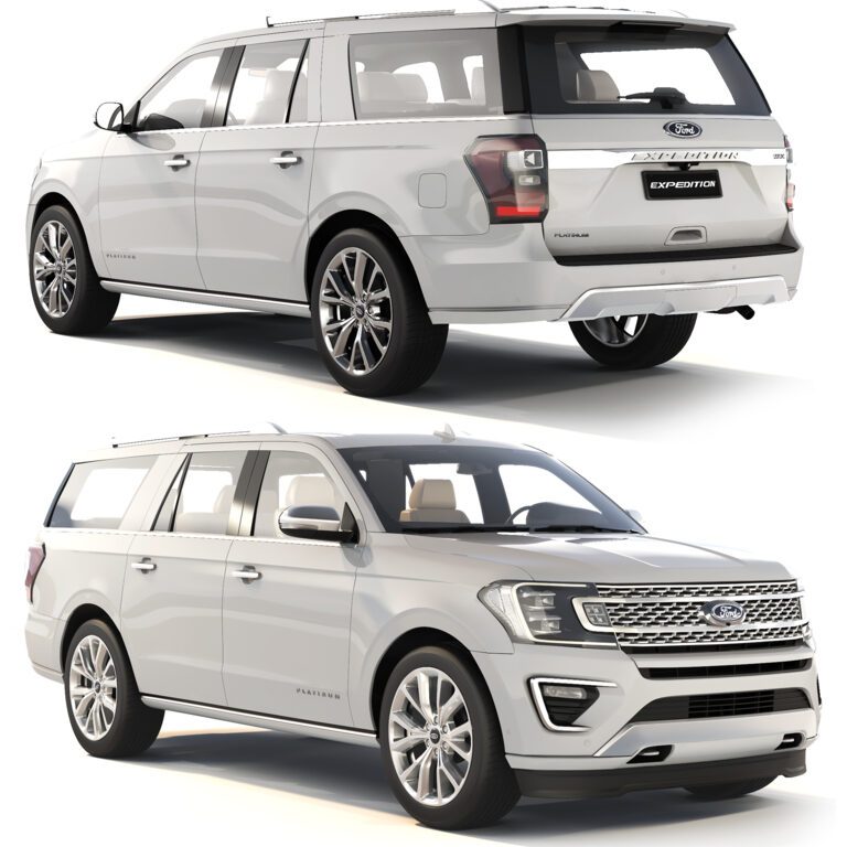 Ford Expedition Platinum Max 2018 (350224) 3D model - Download 3D model ...