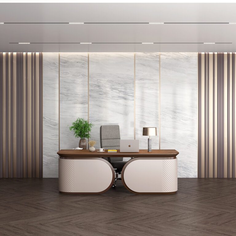 Workplace manager desk 01 - Boss desk (350405) 3D model - Download 3D ...