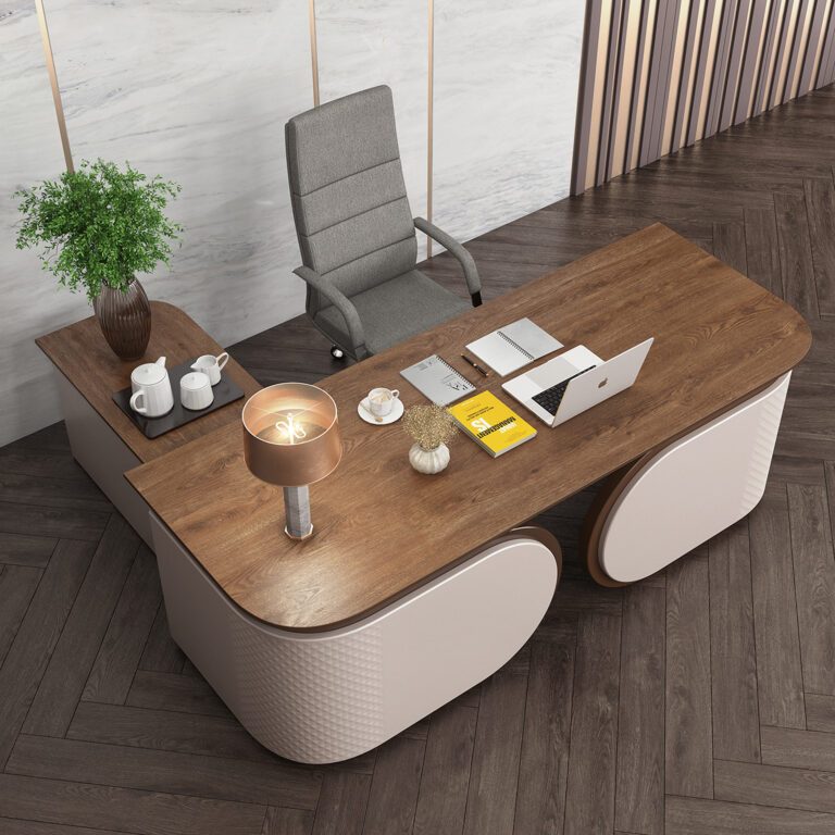 Workplace manager desk 01 - Boss desk (350405) 3D model - Download 3D ...