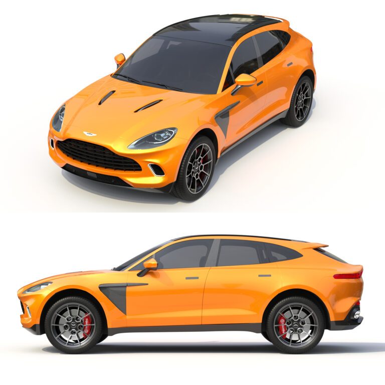 Aston Martin DBX Golden Saffron Automobile (350437) 3D model - Download ...