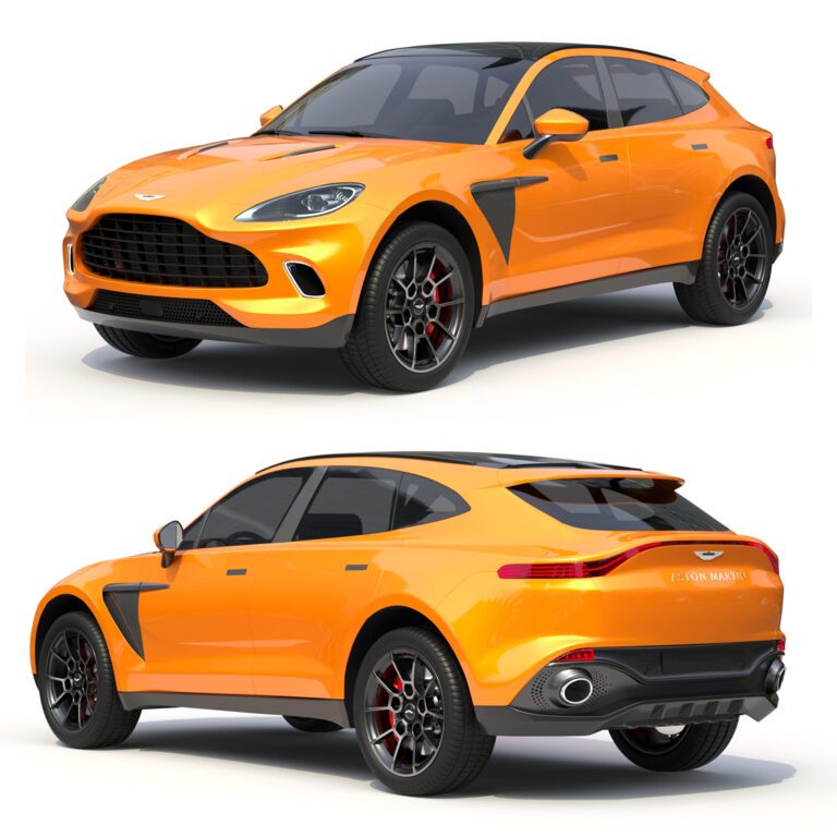 Aston Martin DBX Golden Saffron Automobile (350437) 3D model - Download ...