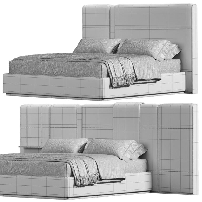 Bed Ginko By Bizzotto Italia (350495) 3D model - Download 3D model Bed ...