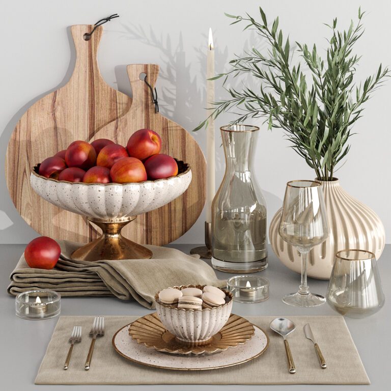 Tableware Serving B04 (350505) 3D model - Download 3D model Tableware ...