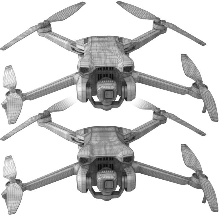 Drone dji mini 3 (350536) 3D model - Download 3D model Drone dji mini 3 ...