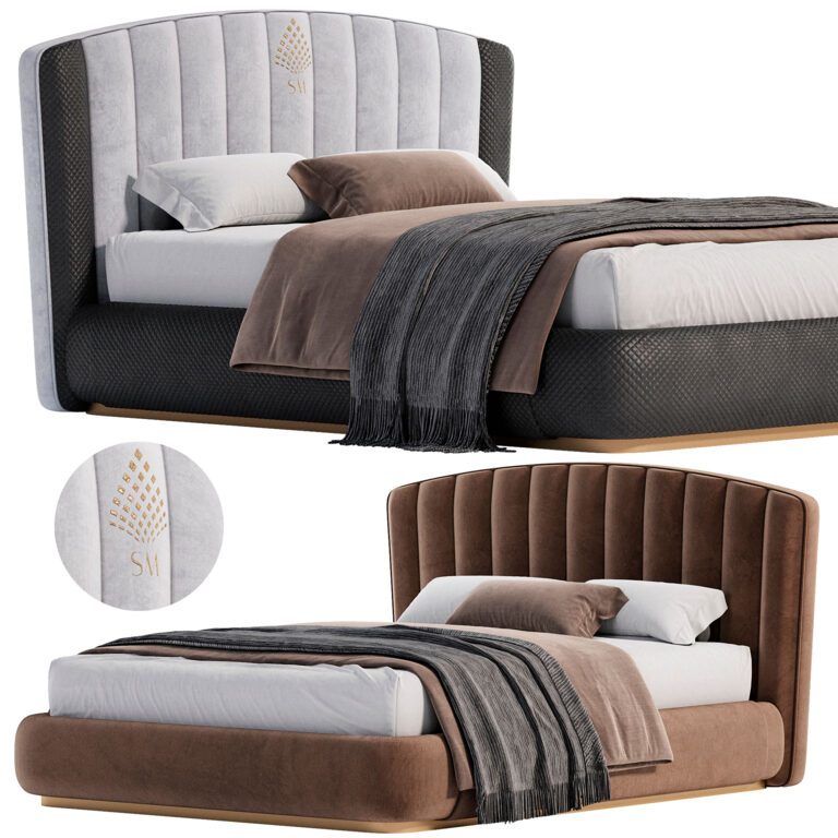 VINCENT Bed by SM Living Couture (350558) 3D model - Download 3D model ...