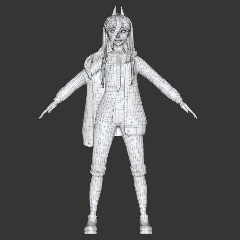 Power - chainsaw man (350885) 3D model - Download 3D model Power ...