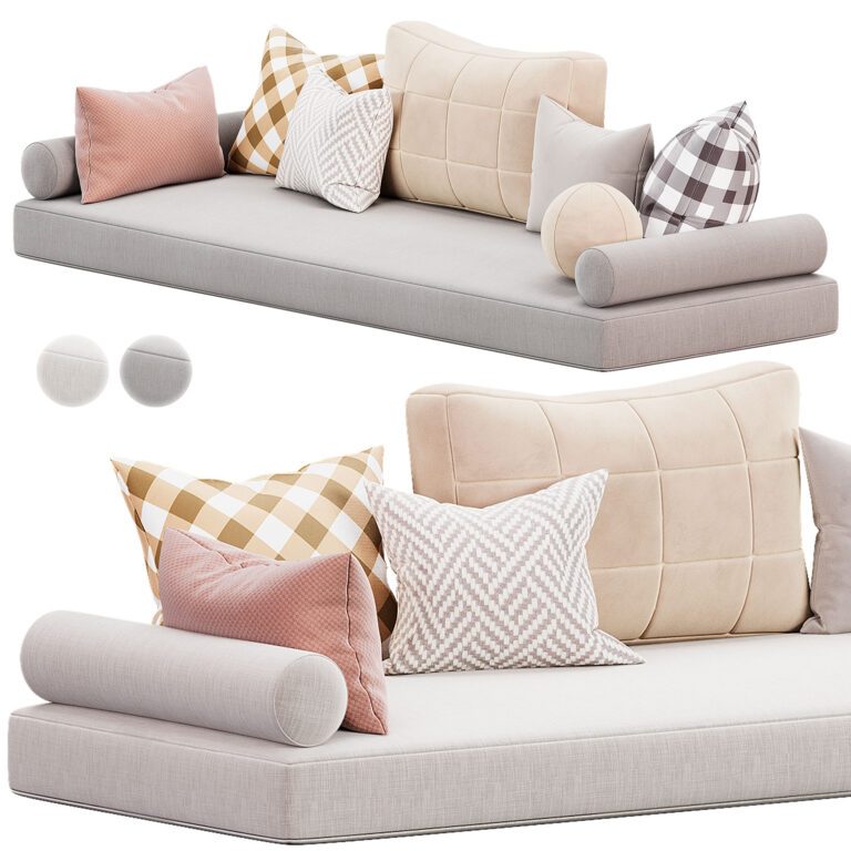 Window Seat Pillows 1 (350912) 3D model - Download 3D model Window Seat ...