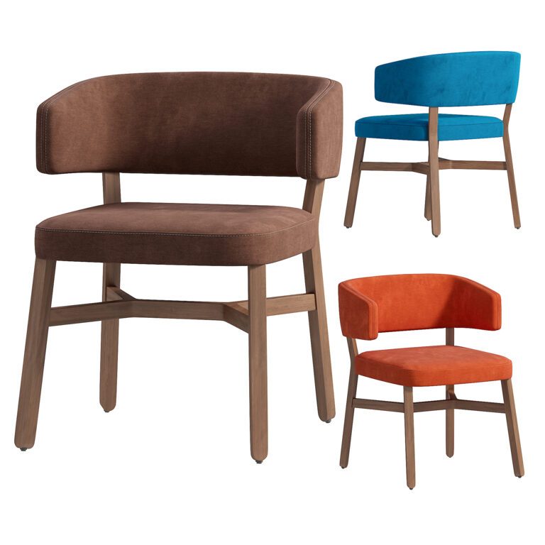 BILLIANI CROISSANT EETKAMERSTOEL Chair (351024) 3D model - Download 3D ...