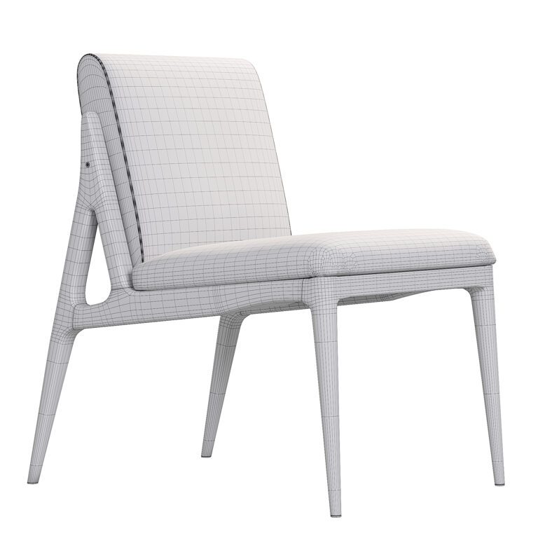 Contemporary dining chair (351032) 3D model - Download 3D model ...