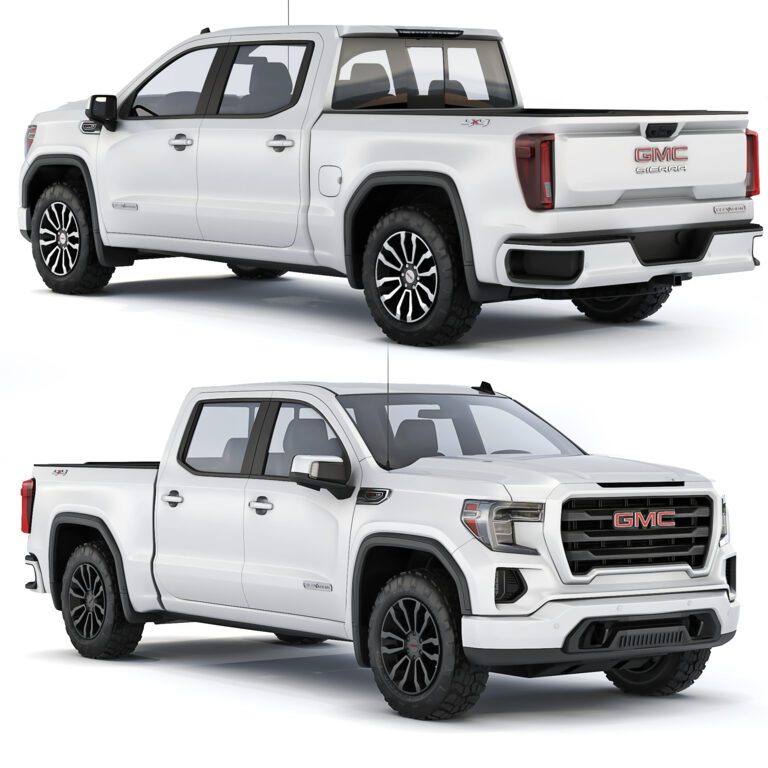 GMC Sierra 1500 Elevation 2020 car (351352) 3D model - Download 3D ...