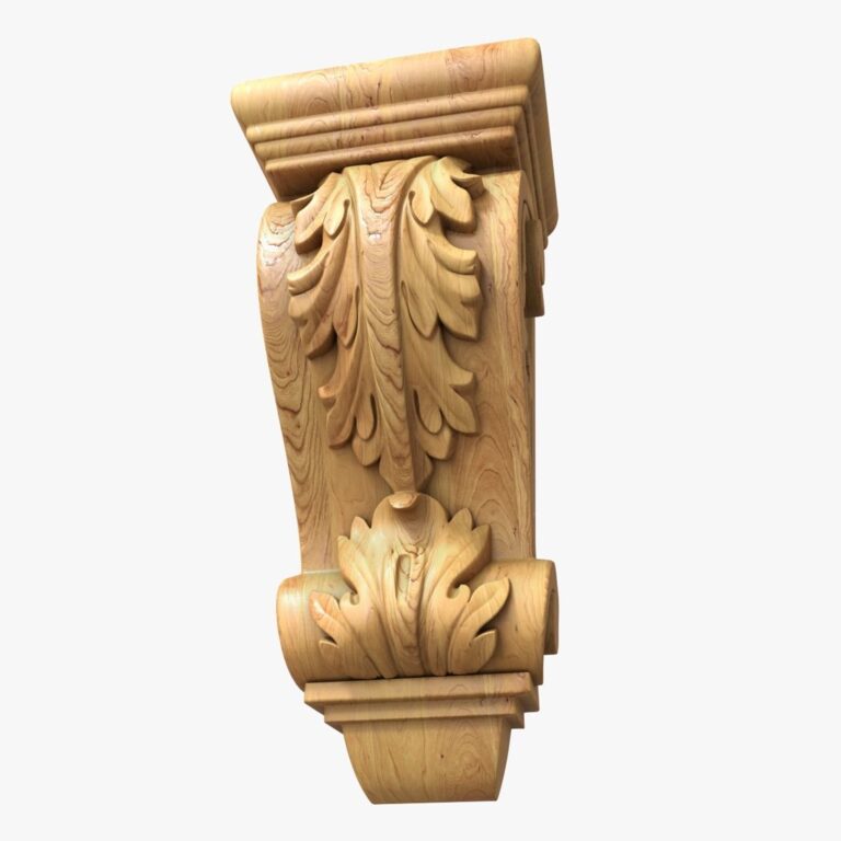 Carved Bracket-5 (351355) 3D model - Download 3D model Carved Bracket-5 ...