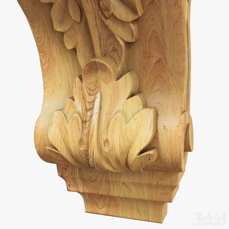 Carved Bracket 6 (351356) 3D model - Download 3D model Carved Bracket 6 ...
