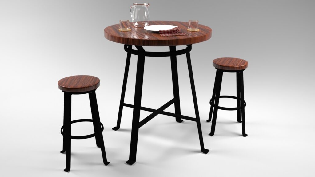 Bar table (351530) 3D model - Download 3D model Bar table (351530 ...