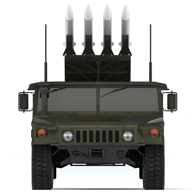 Зенитный ракетный комплекс HMMWV M1097A2 CLAWS AMRAAM 2008 (351534) 3D ...