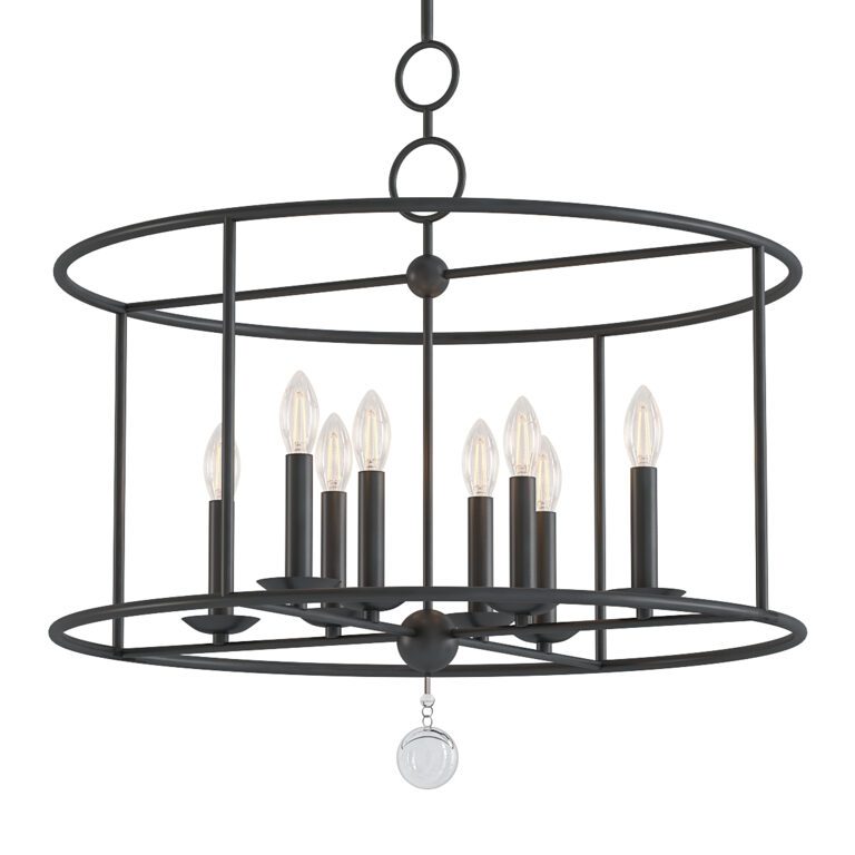 Cameron 8 Light hanging chandelier (353183) 3D model - Download 3D ...