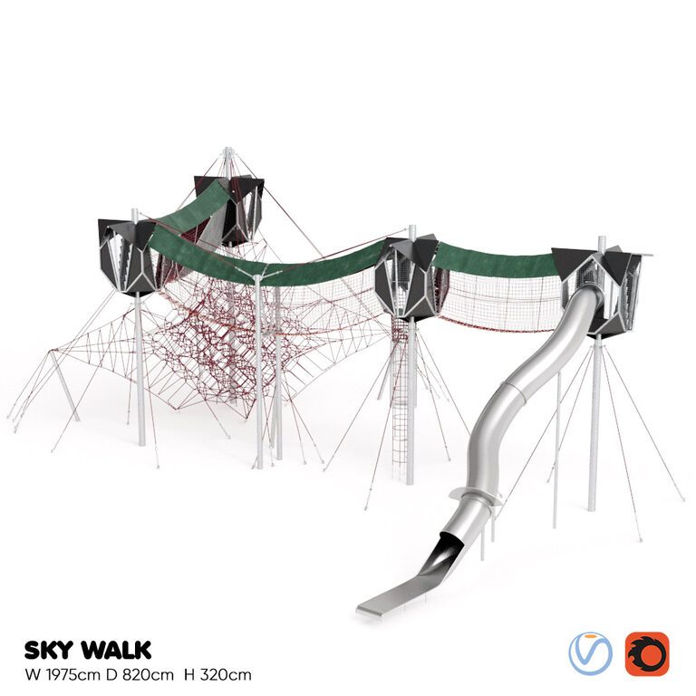 Kompan Sky Walk (35332) 3D model - Download 3D model Kompan Sky Walk ...