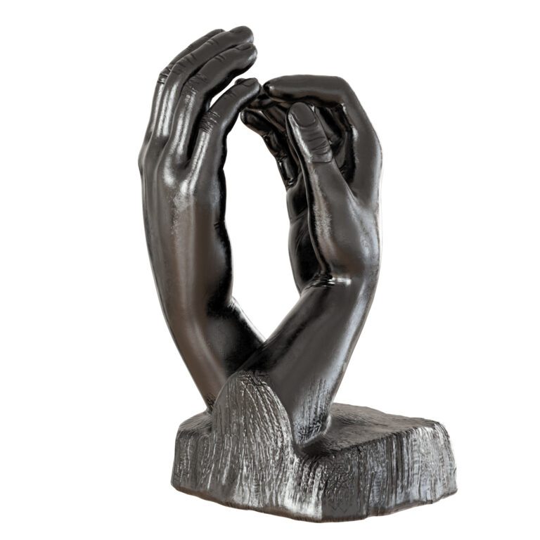 Sculpture two hands by Auguste Rodin (353637) 3D model - Download 3D ...