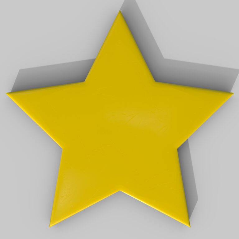Simple star (353714) 3D model - Download 3D model Simple star (353714 ...