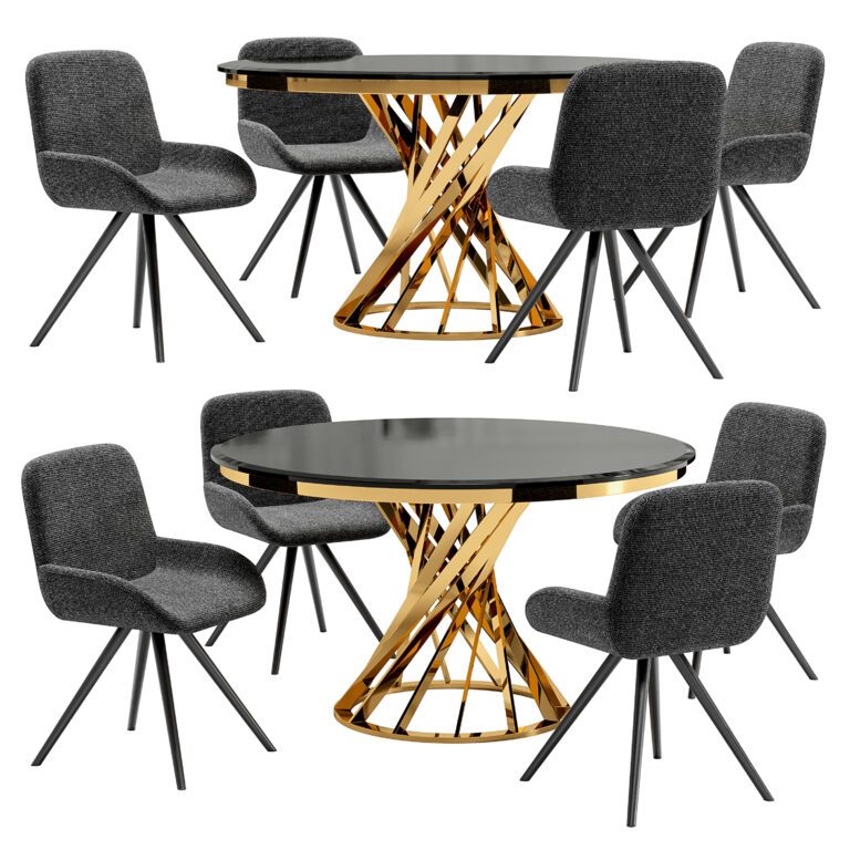 Tiki dining chair and Twist table (354066) 3D model - Download 3D model ...