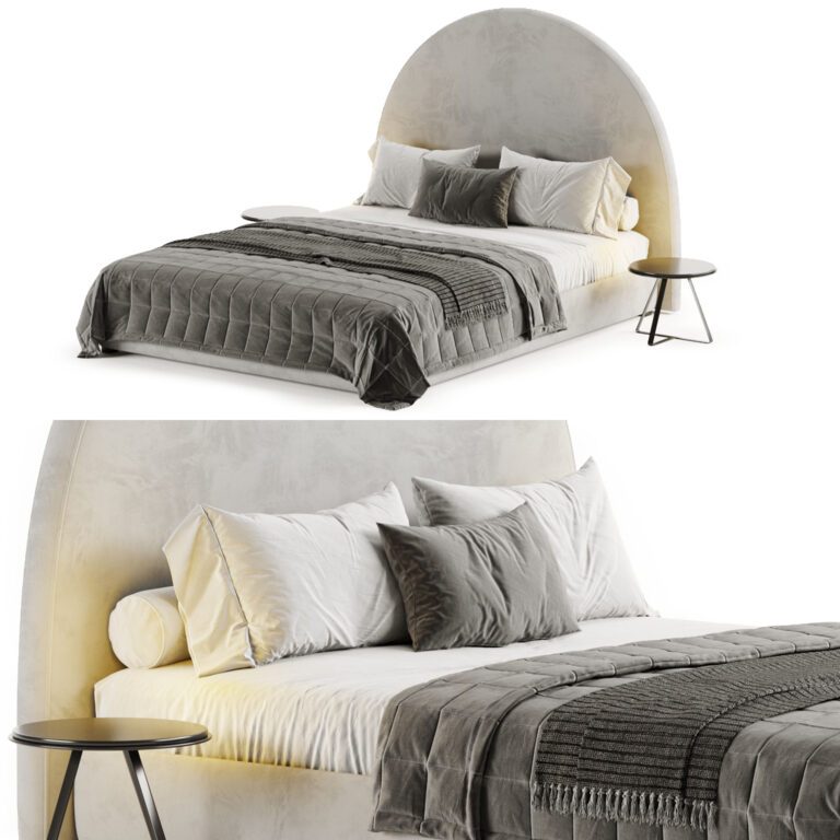 Demi Bed by DWR (354204) 3D model - Download 3D model Demi Bed by DWR ...