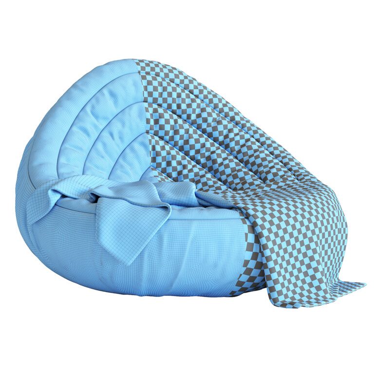 Bean Bag Chair N9 (354215) 3D model - Download 3D model Bean Bag Chair ...