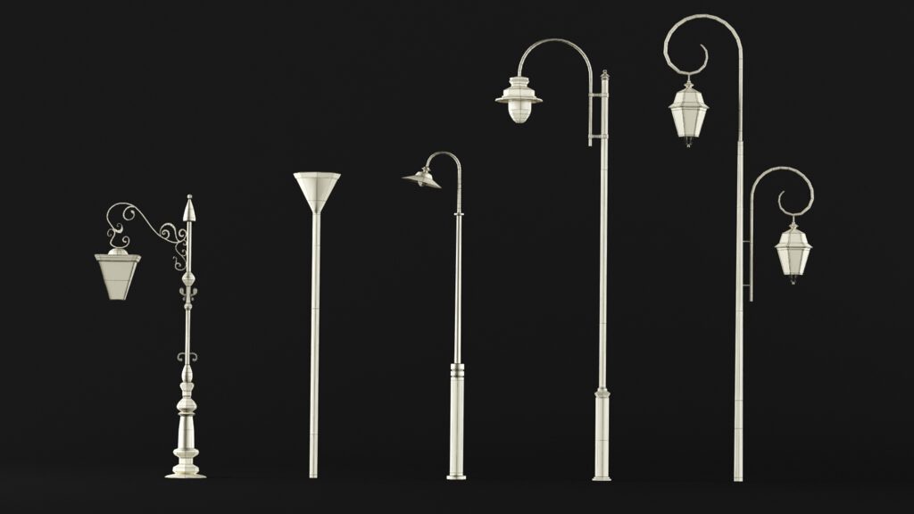 10 Street Lamps City kitbath vol 01 (354478) 3D model - Download 3D ...