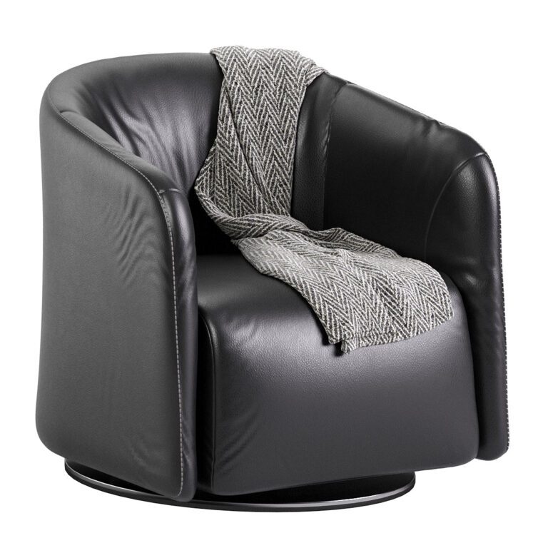 Logos Armchair Leather By Natuzzi (354641) 3D model - Download 3D model ...