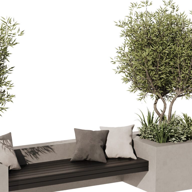 Outdoor Bench Olive V2 (354797) 3D model - Download 3D model Outdoor ...